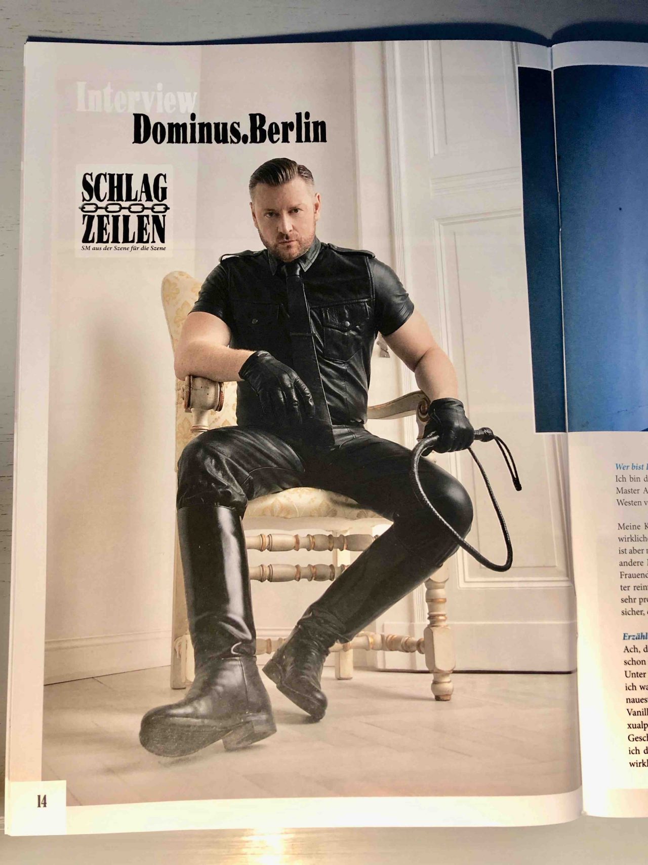Der dominus im Interview mit dem BDSM-Magazin "Schlagzeilen"